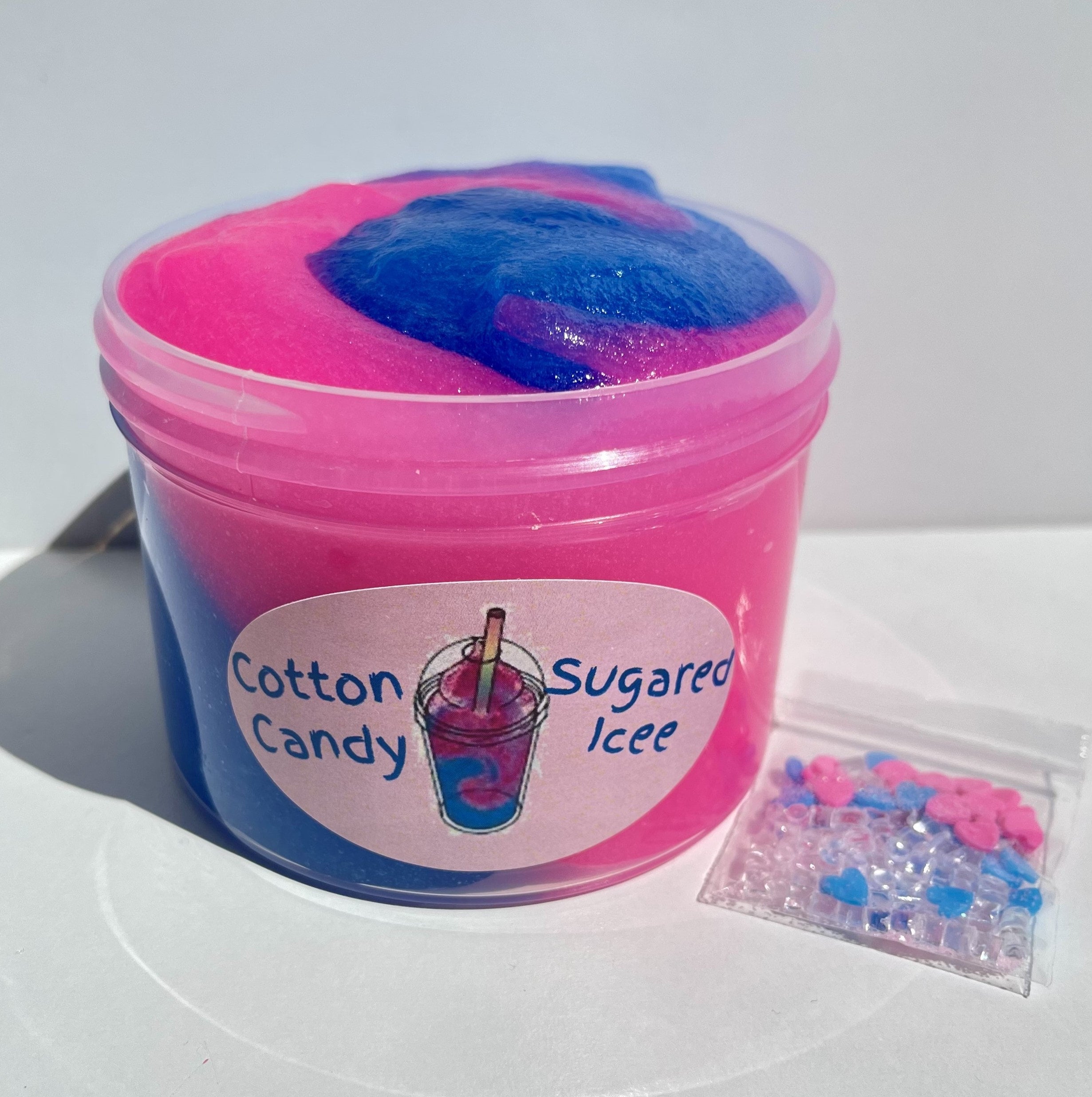 Cotton Candy Sugared Icee jelly slime | Jaden's Craft Shack