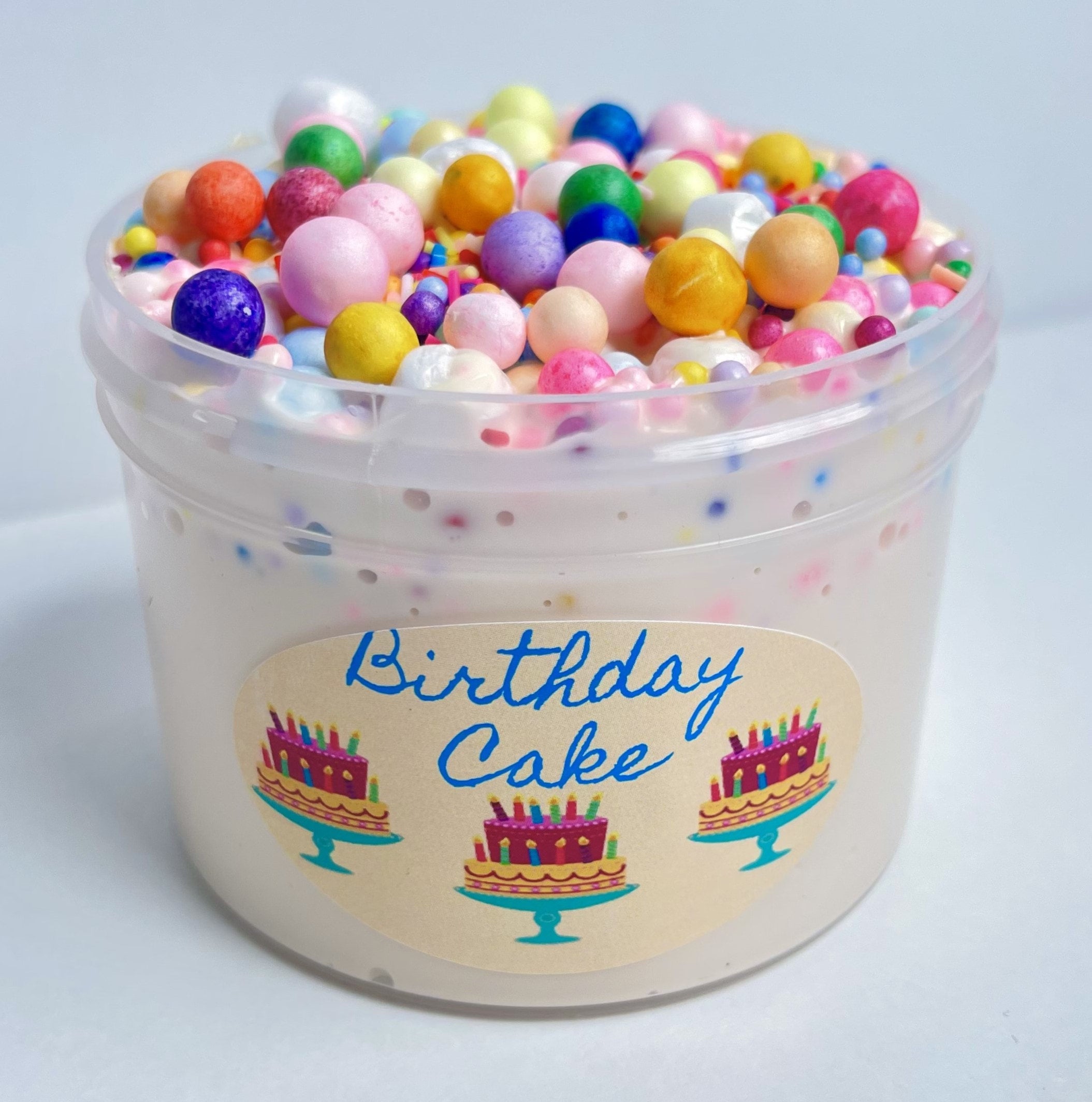 Birthday Cake foam slime | Jaden's Craft Shack